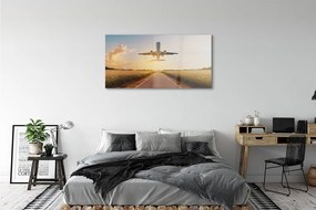 akrylový obraz Letadlo West City 125x50 cm
