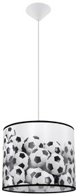 Dětské závěsné svítidlo Ball B, 1x plastové stínítko se vzorem, (fi 30cm)