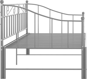 vidaXL Rám vysouvací postele/pohovky kov 90 x 200 cm [324778] Barva: Šedá