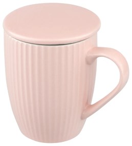 Altom Porcelánový hrnek se sítkem Ballerina růžová 320 ml