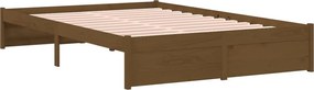 vidaXL Rám postele masivní dřevo 120 x 200 cm [814947] Barva: medová hnědá