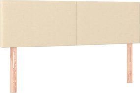 Box spring postel s matrací krémová 140x190 cm textil 3139894