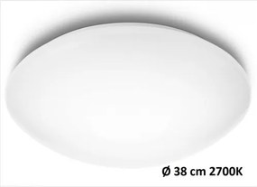 Nástěnné a stropní LED svítidlo Philips Suede 31802/31/EO průměr 38cm 2700K teplá bílá