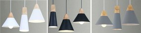 Toolight - Stropní svítidlo SCANDI 3xE27 APP064-3CP, Bílá-Hnědá, OSW-00110
