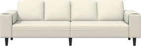 Pohovka do obývacího pokoje Krémová 250 x 77 x 76 cm 3335098
