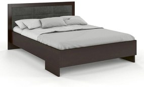 Zvýšená postel s čalouněným čelem - Kalmar - borovice,   , Borovice přírodní, 140x200 cm