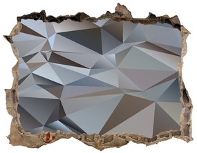 Wallmuralia Samolepící díra nálepka Abstrakce trojúhelníky 95x64 cm