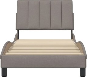 Rám postele bez matrací Hanko taupe 90x190 cm textil 3310360