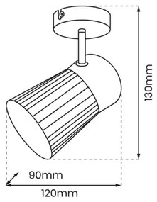 Bodové svítidlo BEST 1xE14/40W/230V zlatá