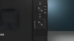 Siemens iQ300 FF020LMB2 černá / Mikrovlnná trouba / 800 W / 20 l / tal