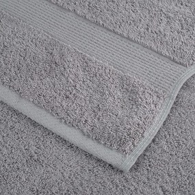 Prémiové ručníky pro hosty SOLUND 10 ks šedé 30x50 cm 600 g/m² 137304