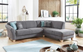 XXXLutz ROHOVÁ SEDAČKA, textil, šedá Sit & More - Sedací soupravy - 000144005305