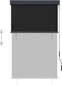 Venkovní roleta 100 x 250 cm antracitová 145958
