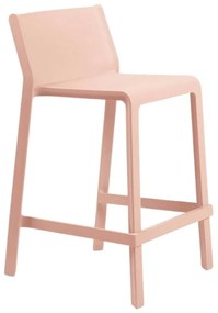 OnaDnes -20% Nardi Lososově růžová plastová barová židle Trill 65 cm