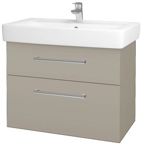 Dřevojas Koupelnová skříň Q MAX SZZ2 80 Varianta: N01 Bílá lesk / Úchytka T04 / N08 Cosmo