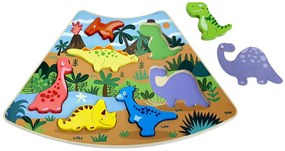 2Kids Toys Dřevěné puzzle Dinosauři propojitelné