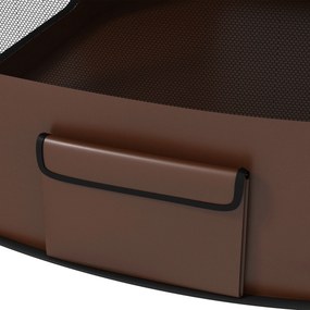 PawHut Oxfords Fabric Dog Park, Puppy Park, Venku použitelný výběh pro zvířata s úložnými kapsami, skládací výběh pro psy a štěňata, 114 x 89 x 59 cm…