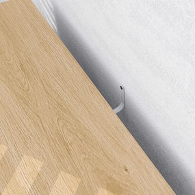 HOMCOM Koupelnová skříň, Úložná skříň s otevřenými oddíly a skříňkou, velikost koupelnové skříně 80D x 35Š x 70V cm, přírodní dřevo