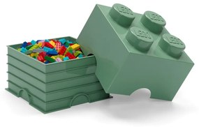 Zelený úložný box čtverec LEGO®