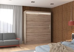 Posuvná skříň s LED osvětlením LINCOLN 180