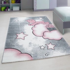Růžovo-šedý dětský koberec 140x200 cm Kids – Ayyildiz Carpets