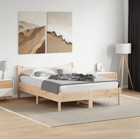 vidaXL Rám postele 140 x 200 cm masivní borovice [844725] Barva: Přírodní