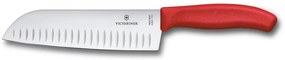 Victorinox - Kuchyňský nůž santoku SWISS CLASSIC 17 cm červená