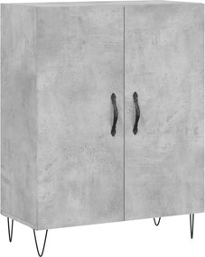 Skříň highboard betonově šedá 69,5x34x180 cm kompozitní dřevo 3198373