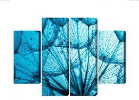 Vícedílný obraz Detailní Záběr Na 3D Semeno Pampelišky Nedostatek Nedostatek Přírodní plátno 120x90
