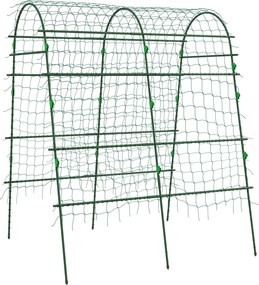 Velký lezecký oblouk, síť proti ptákům, snadná instalace, kov, 144 x 167 x 206 cm