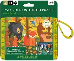 Petit Collage Puzzle 2v1 lesní zvěř / 49 dílků / od 5 let