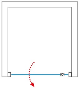 Roth Proxima Line sprchové dveře jednokřídlé 110 x 200 cm 525-1100000-00-15 brillant / satinato