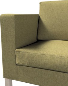 Potah na pohovku IKEA  Karlanda rozkládací, krátký barva zelená látka pletený vzor