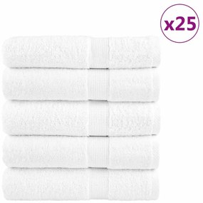 Prémiové osušky SOLUND 25 ks bílé 100x150 cm 600 g/m² 137135