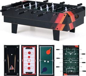 Costway 4 v 1 Herní stůl a na stolní tenis a na air hockey a stolní fotbal