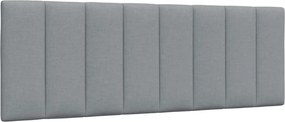 Rám postele bez matrace Hanko světle šedý 140 x 200 cm textil 3310391