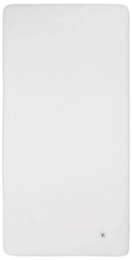 Dětské bílé jersey prostěradlo WHITE 70 x 140 cm