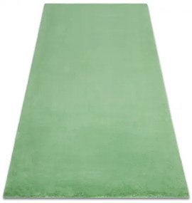 koberec BUNNY, zelená, imitace králíčí kožešiny velikost 200x290 cm | krásné koberce cz