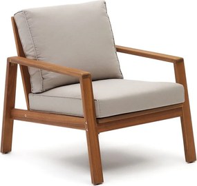 Béžový/v tmavě přírodní barvě zahradní lounge set z masivu akácie pro 4 Frares – Kave Home