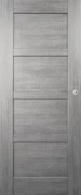 posuvné interiérové dveře do pouzdra PORTO plné, model 1 Průchozí rozměr: 70 x 197 cm, Orientace dveří: Levé dveře, Dekor: Bílá