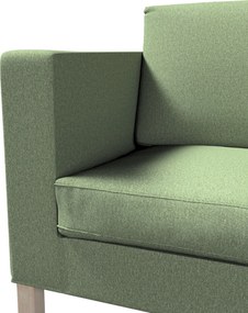 Potah na pohovku IKEA  Karlanda rozkládací, krátký barva zelená látka pletený vzor