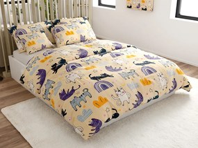 Povlečení mikroplyš PURRSLEEP béžové Rozměr povlečení: 70 x 90 cm | 140 x 200 cm