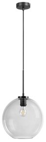 Dyberg Larsen Závěsná lampa Loop 30 cm kouřová/černá