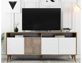 Designová komoda Cadelaria 180 cm ořech bílý