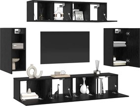 Sestava TV skříněk 6 ks Černý dub Kompozitní dřevo 3393433