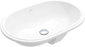 Villeroy & Boch ARCHITECTURA - Zápustné umyvadlo, 570x375x175 mm, s přepadem, bílá Alpin CeramicPlus 5A7660R1