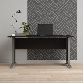 FALCO Psací stůl Office 80400/71 černá/silver grey