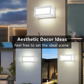 Brilagi - LED Venkovní nást. sv. PARKER LED/12W/230V 3000/4500/6000K bílá IP44