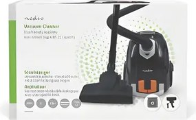 Nedis Sáčkový vysavač černá, oranžová / 700 W / 2 l / Akční rádius 7,5