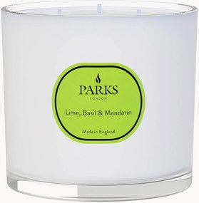 Ručně vyrobená vonná svíčka se třemi knoty Vintage Aromatherapy (limetka, bazalka a mandarinka)